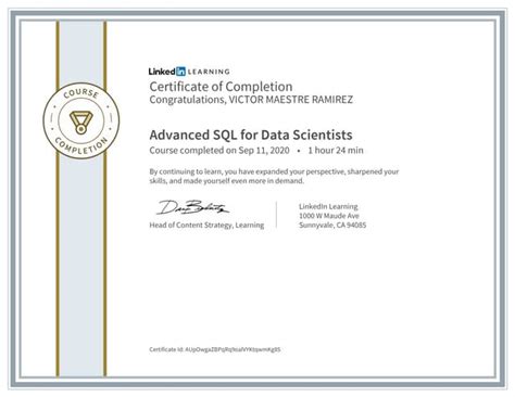 certificate advanced sql for data scientists pdf