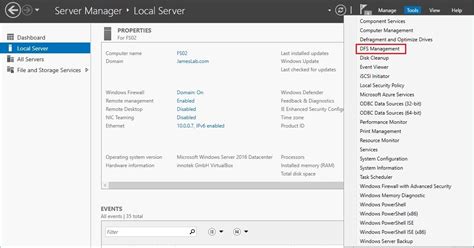 Jamespcschool Dfs Chapter Dfs Configuration On The Second File Server Fs