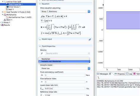 Non Newtonian Laminar Flow User Defined Flow Law