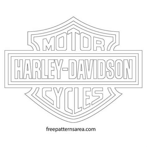 Harley Davidson Logo Stencil Vector Artofit