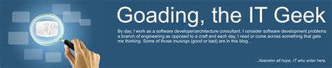 goading the it geek