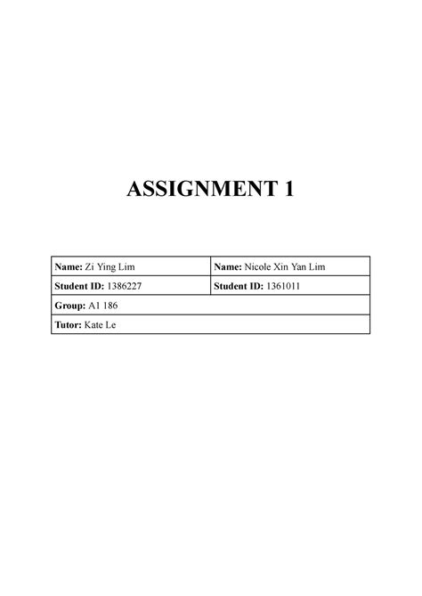 qm2 assignment 1 assignment 1 name zi ying lim name nicole xin yan