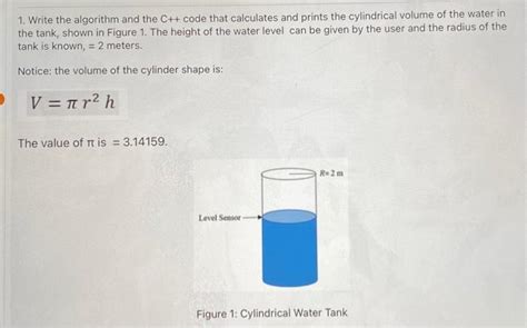 Solved 1 Write The Algorithm And The C Code T Solutioninn