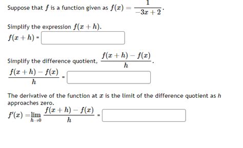 Solved Suppose That F Is A Function Given As F X 3x 21 Chegg Com