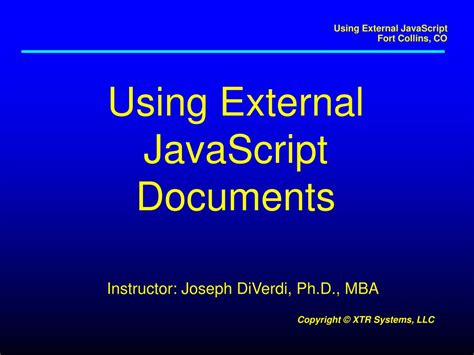 PPT Using External JavaScript Documents PowerPoint Presentation Free Download ID 5106612