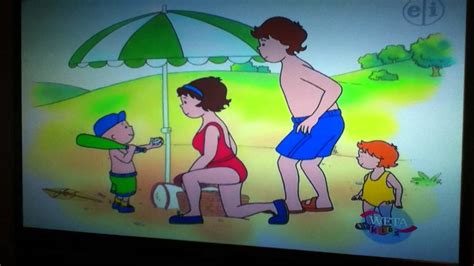 Caillou Goes To The Beach Youtube