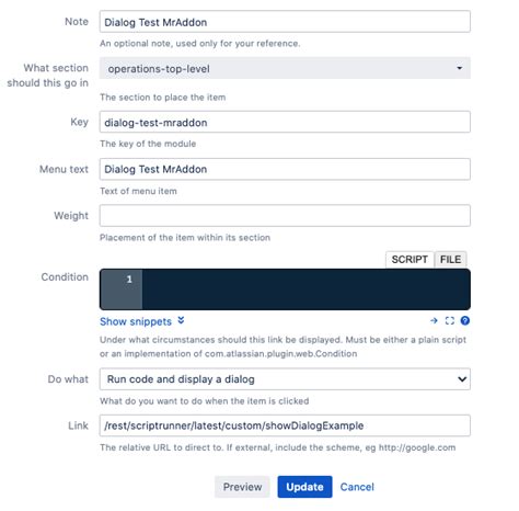 Example Of Dialogs With Jira And Scriptrunner ® Jira