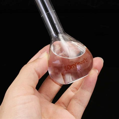 1pcs 50ml Lab Glass Volumetric Flask With Stopper Vicedeal