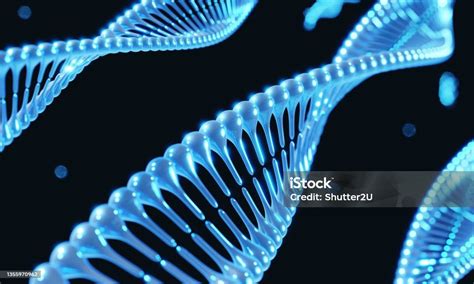 검은 배경에 블루 나선 Dna 염색체 유전자 변형 과학 및 의료 개념 3d 일러스트 렌더링 0명에 대한 스톡 사진 및 기타 이미지 Istock