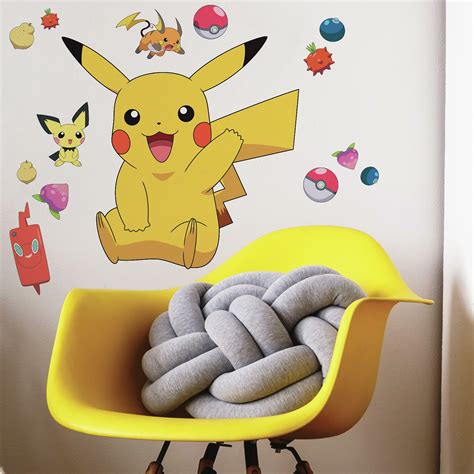 Pokemon Pikachu Peel And Stick Wall Decals