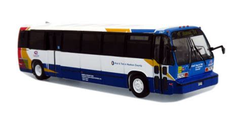 Iconic Replicas Ho 87 0318 Tmc Rts Transit Bus Red And Tan In Hudson