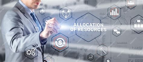 Premium Photo Allocation Of Resources Concept On Virtual 3d Screen