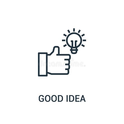 Idea Icon Vector From Human Mind Collection Thin Line Idea Outline Icon Vector Illustration