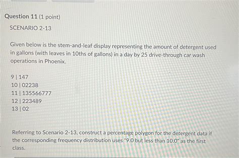 solved question 11 1 ﻿point scenario 2 13given below is the