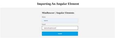 How To Implement Angular Elements L Mindbowser