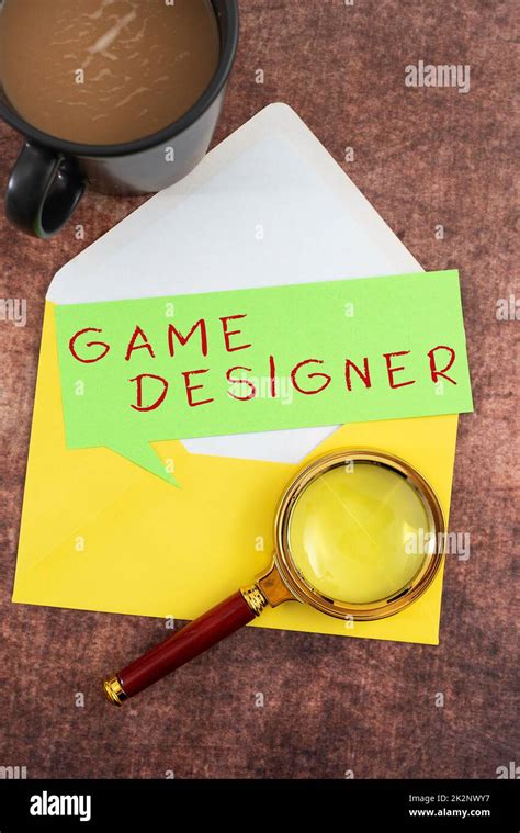 Writing Displaying Text Game Designer Internet Concept Campaigner