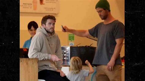 Liam Hemsworth Hangs With His Bro Chris After Miley Cyrus Split