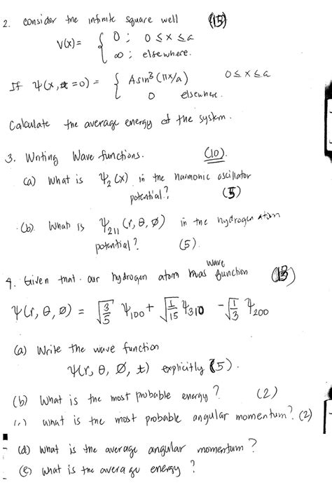 Solved Consider The Infinite Square Well If Calculate The