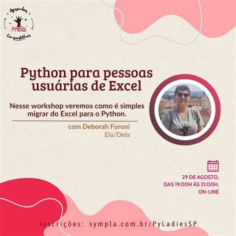 🐍 Python Para Pessoas Usuárias De Excel No Dia 29 De Agosto Das 19h às