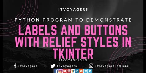 Python Tkinter Button Relief
