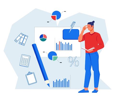 Premium Vector Business Analytics And Financial Data Management Flat