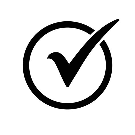 Black Check Mark Icon In Circle 51729314 Vector Art At Vecteezy