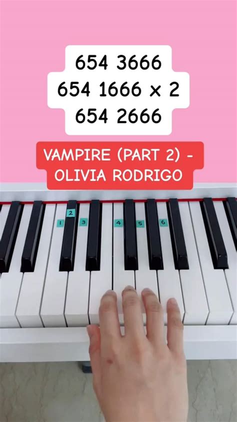 Vampire Olivia Rodrigo Piano Tutorial Easypianotutorial