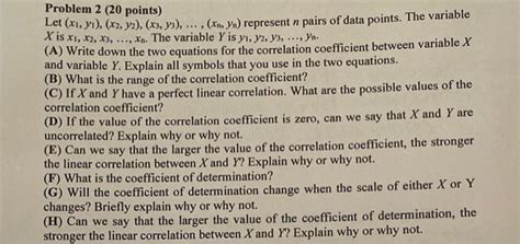 Problem 2 20 Points Let