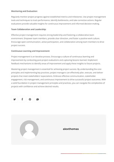 Mastering Project Management Key Principles And Practices Pdf