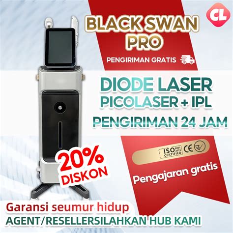 Jual Laser Picosecond Black Swan Alat Clinic Kecantikan Pico Laser Diode 2in1 Ipl Laser Hair