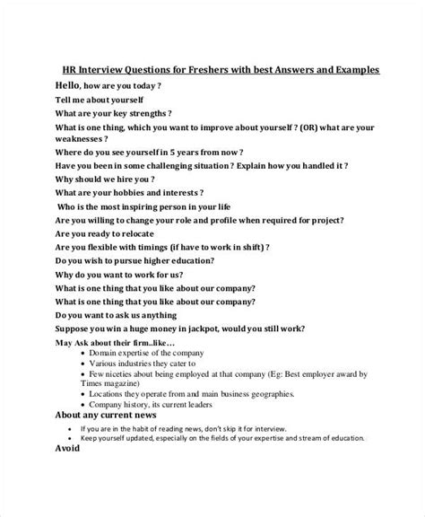 24 Interview Questionnaire Examples To Download