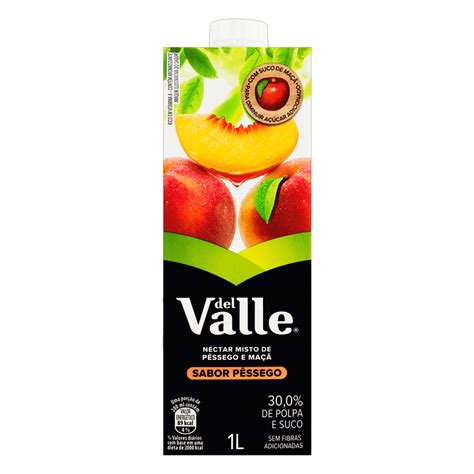 Néctar Pêssego Del Valle Caixa 1l Supermercado Azevedo