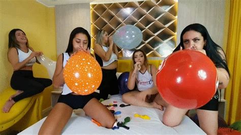 ORGY OF KISSES WITH BALLOONS NEW KC CLIP IN FULL HD KARINA CRUEL DIRTY KISSES