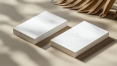 Business Card Stack On Clean Office Desk Space Generated By Ai Stock