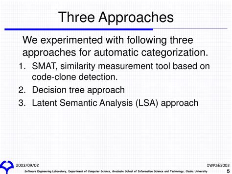 Ppt Automatic Categorization Algorithm For Evolvable Software Archive