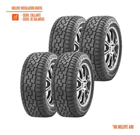 Pack De 4 Llantas Lt24570r16 Pirelli Scorpion At Plus 113t Cuotas
