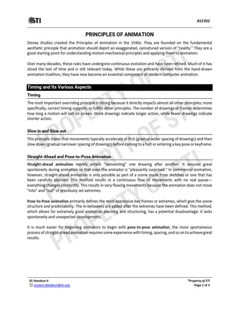 01 Handout 4 1 Pdf Animation