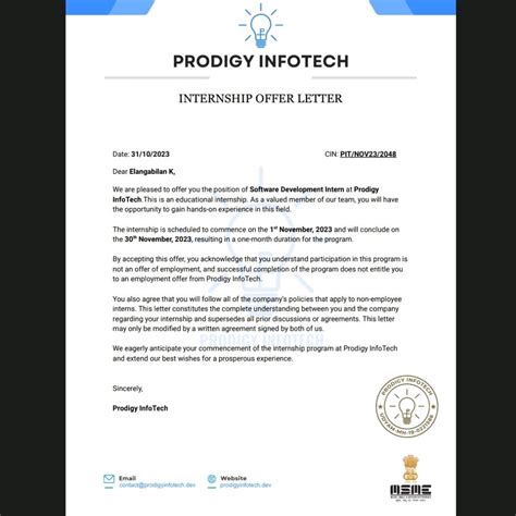 prodigyinfotech softwaredevelopment intern connectivity