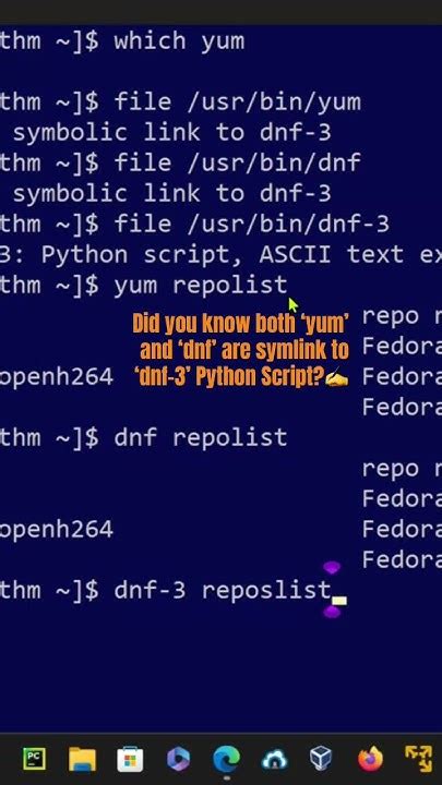 Did You Know Both ‘yum And ‘dnf Are Symlink To‘dnf 3 Python Script