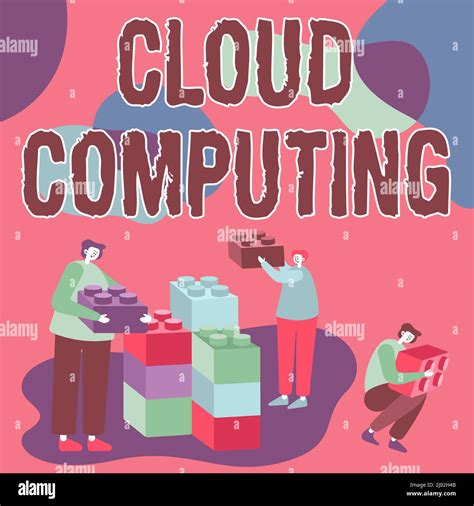 Conceptual Caption Cloud Computing Business Showcase Use A Network Of