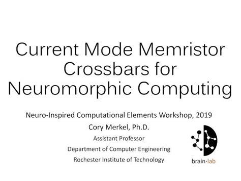 Pdf Current Mode Memristor Crossbars For Neuromorphic Computing