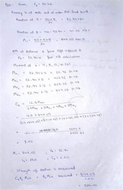 [solved] steel design using the design charts of table 3 10 of the