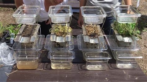 Rainfall Simulation Demonstrating Infiltration And Erosion On Tilled