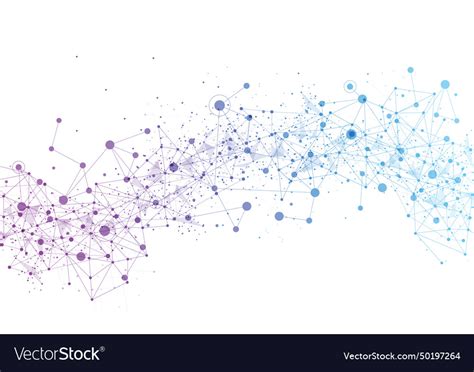 Molecule Structure Abstract Tech Background Vector Image