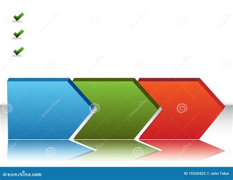 Three Stage Process Chart Stock Vector Illustration Of Icon 15520423