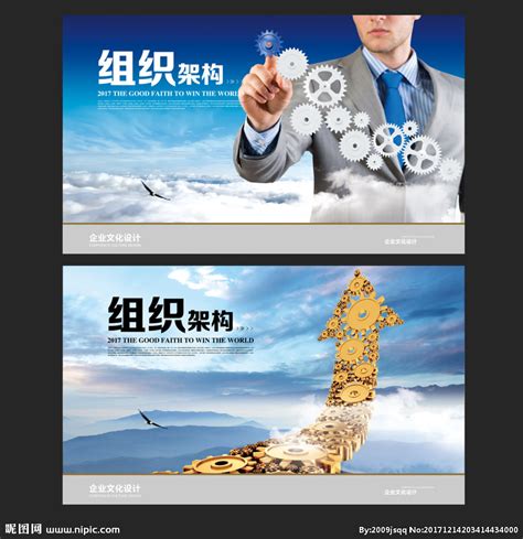 组织架构设计图 展板模板 广告设计 设计图库 昵图网