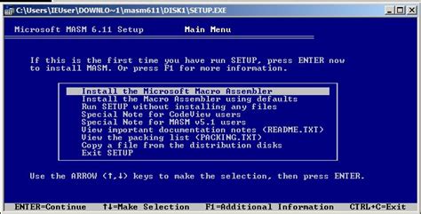 Descargar MASM 6 11 Gratis Para Windows