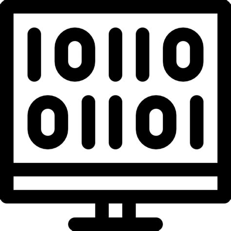Binary Basic Rounded Lineal Icon