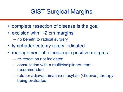 Ppt The Surgeons Role In The Management Of Gastrointestinal Stromal Tumors Gist Powerpoint