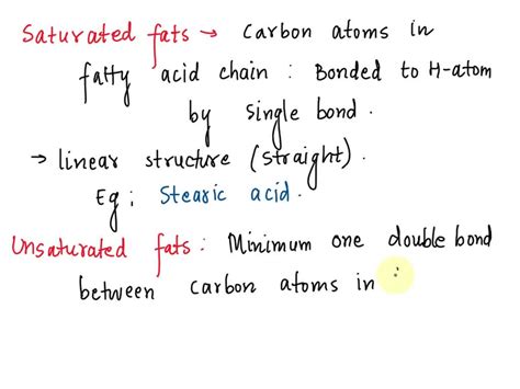 solved explain the differences between saturated and unsaturated